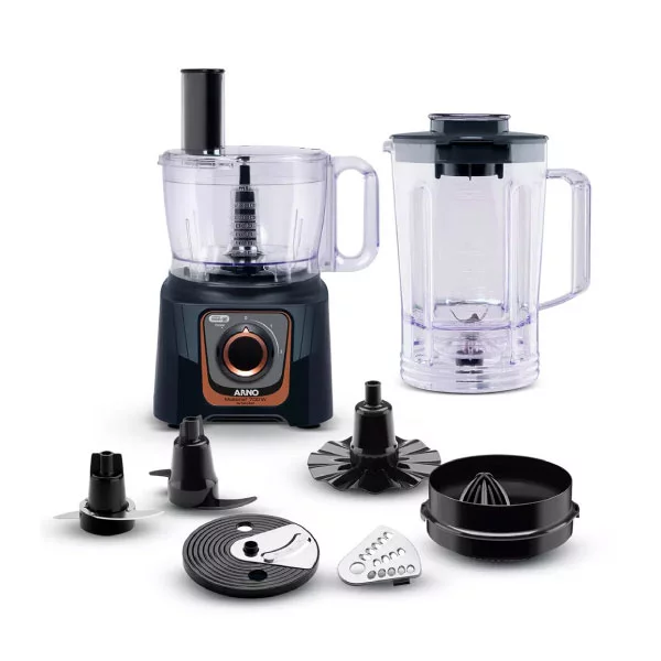 Multiprocesador Arno Multichef 7 En 1 Mod Do165Hb2 Negro