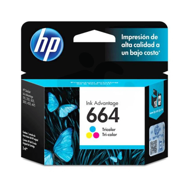 Tinta HP 664 Color F6V28AL DJ 2135 2 ML