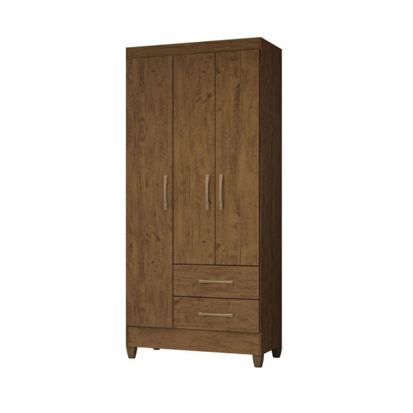 Ropero Moval Lima 3 Puertas 2c Castaño
