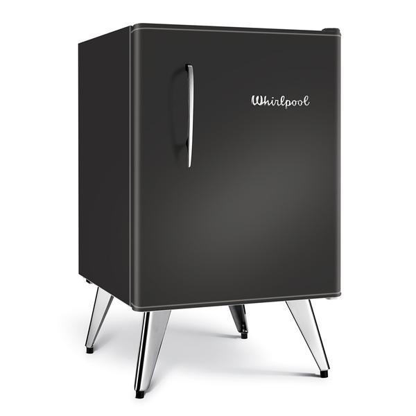Frigobar Whirlpool Vintage Negro 76L Frío Húmedo